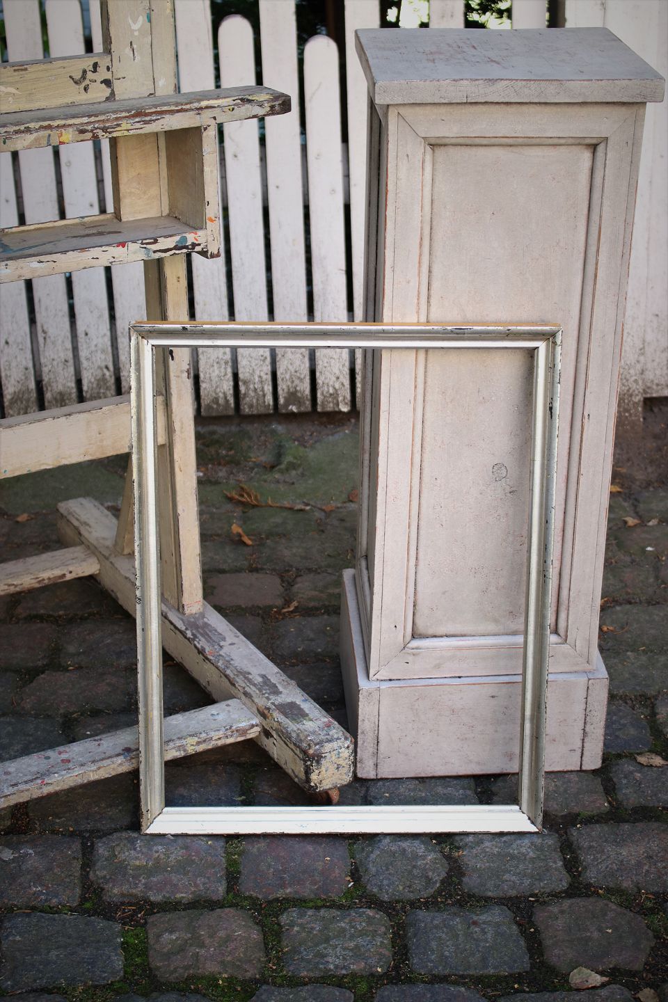 K&Co - Antik fransk 1800 tals træ ramme med original gammel ...